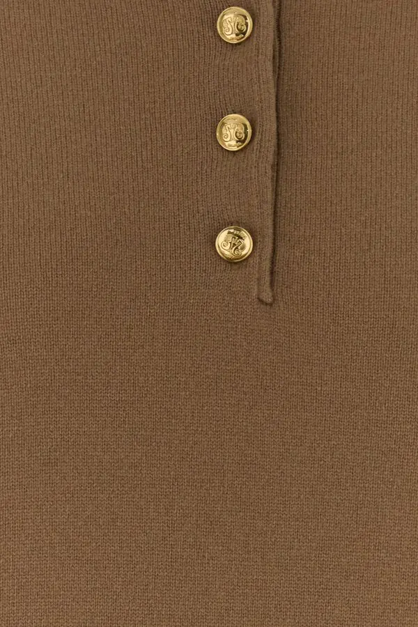 BLAZE Camel Wool Blend Highland Polo Shirt