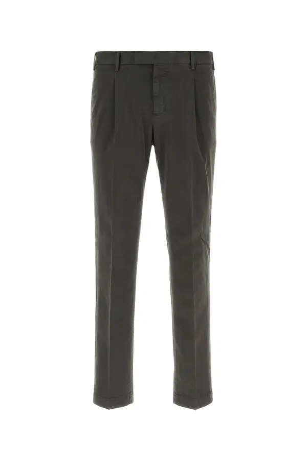 PT TORINO Charcoal Stretch Cotton Pant