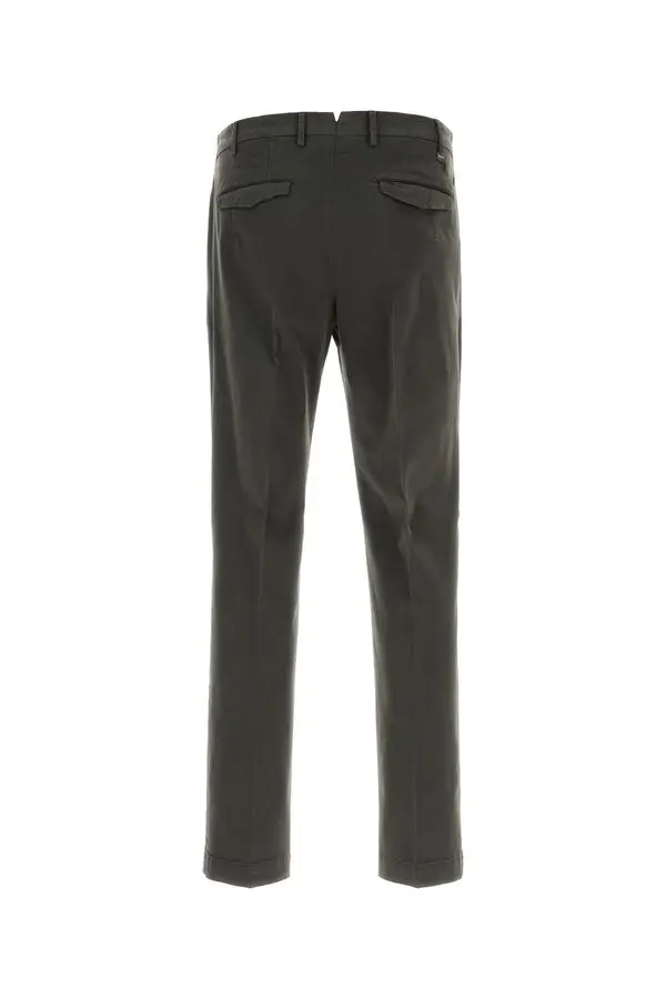 PT TORINO Charcoal Stretch Cotton Pant