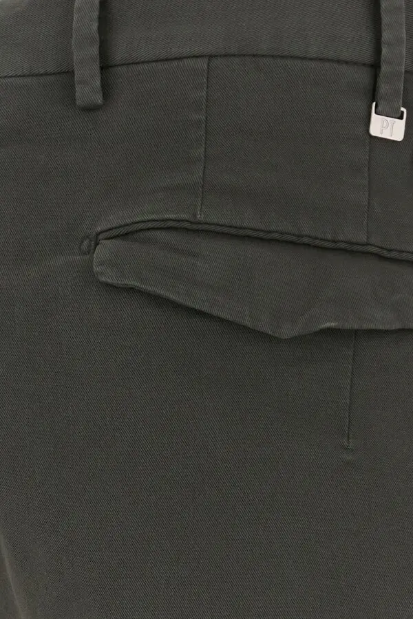 PT TORINO Charcoal Stretch Cotton Pant