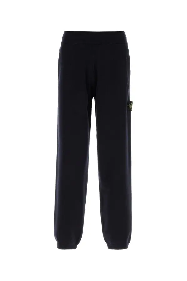Stone Island Midnight Wool Blend Joggers - Blue