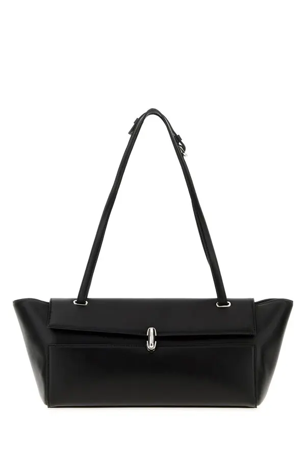 Savette Leather Trapeze Shoulder Bag