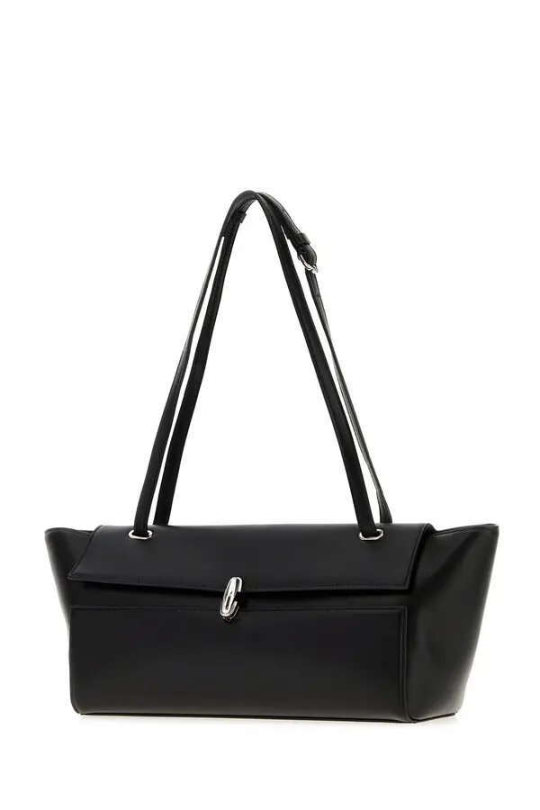 Savette Leather Trapeze Shoulder Bag