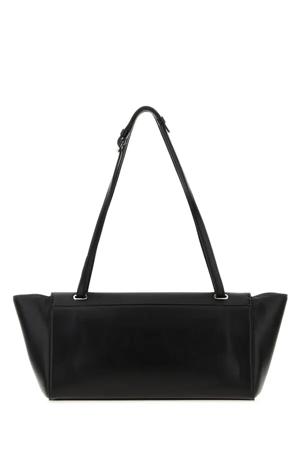 Savette Leather Trapeze Shoulder Bag