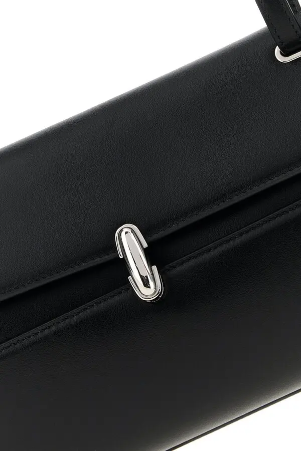 Savette Leather Trapeze Shoulder Bag