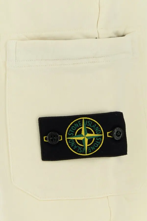 Stone Island Cotton Bermuda Shorts With Detachable Logo Label