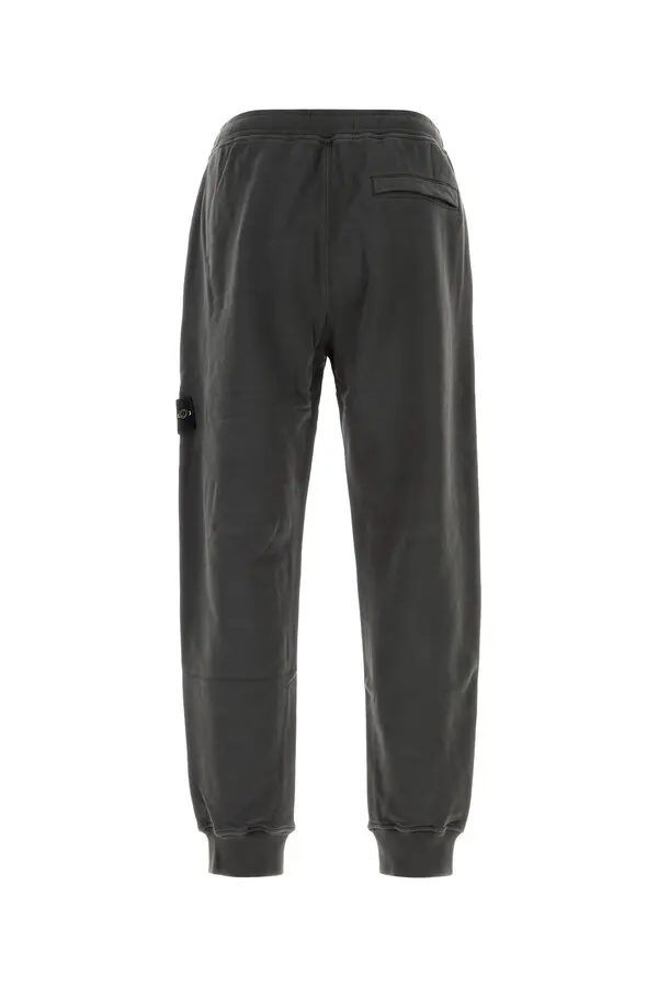 Stone Island Charcoal Cotton Joggers