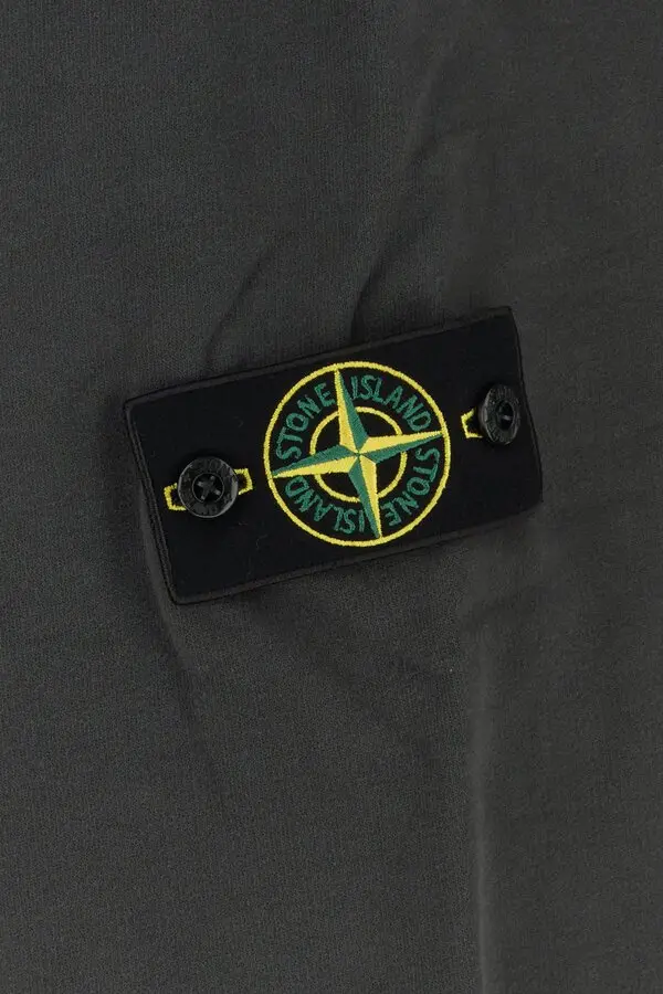 Stone Island Charcoal Cotton Joggers
