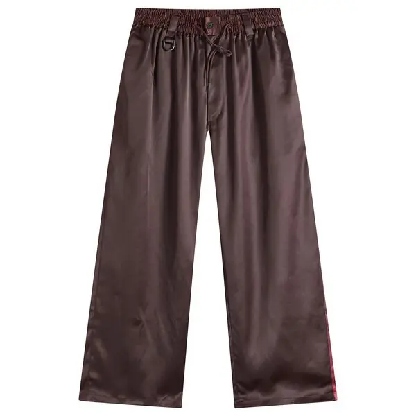 Y3 Satin Track Pants - Red