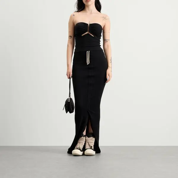Rick Owens Alannah Cropped Bustier Top