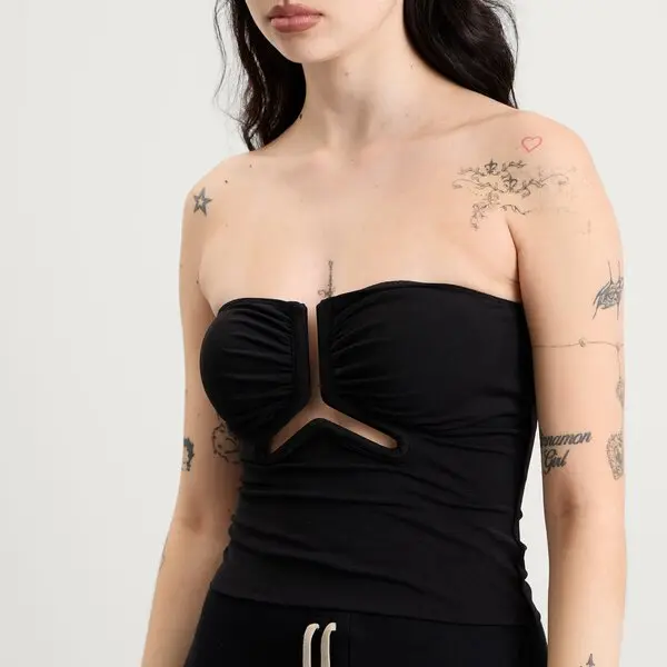 Rick Owens Alannah Cropped Bustier Top