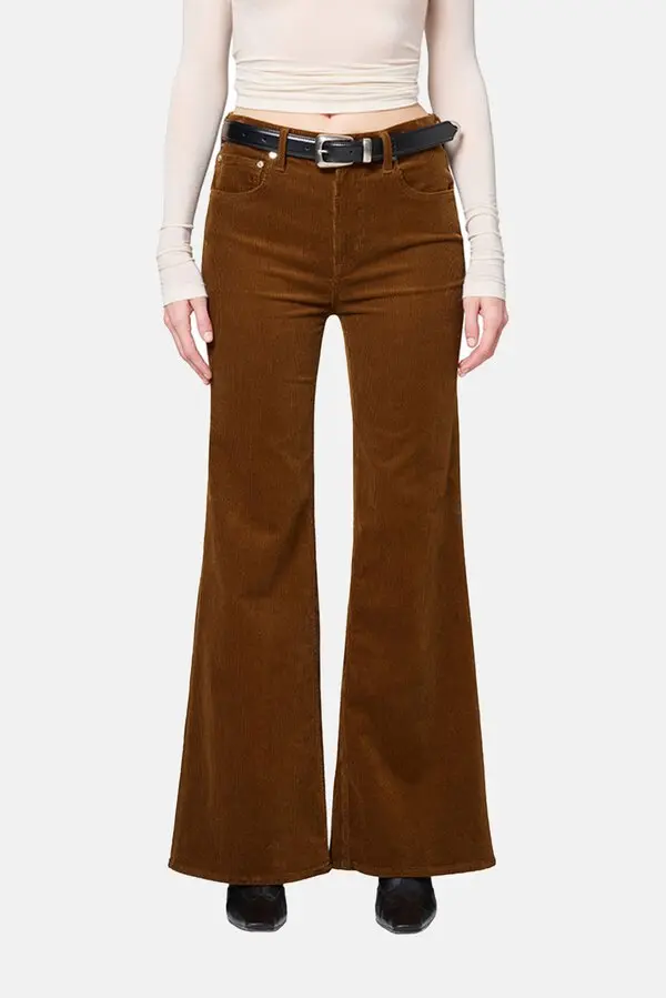Citizens Of Humanity Kimberly 70's Flare Corduroy Trousers - Marrone