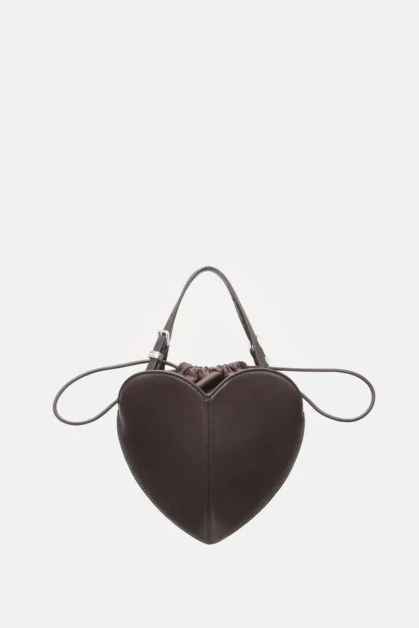 ROTATE BY BIRGER CHRISTENSEN Leather Heart Bag - Brown