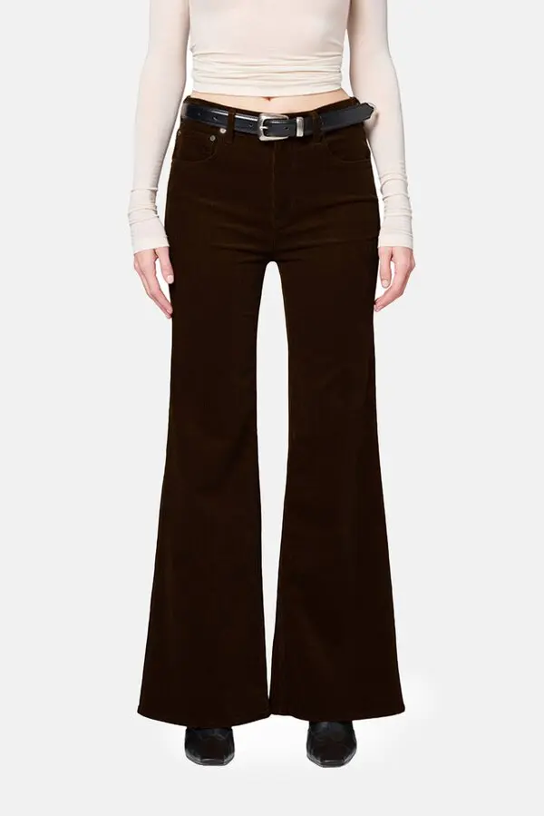 Citizens Of Humanity Kimberly 70's Flare Corduroy Pants - Verde