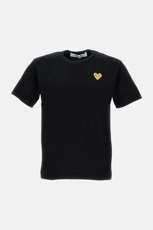 Play Comme Des Garcon Gold Heart T‑shirt