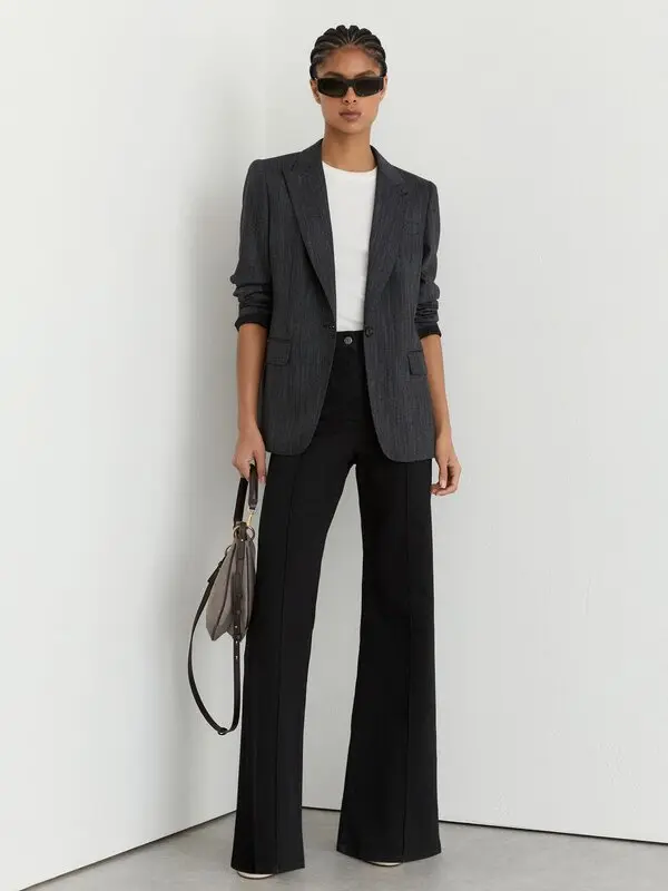 REISS Sakura Patch Pocket Flared Jeans
