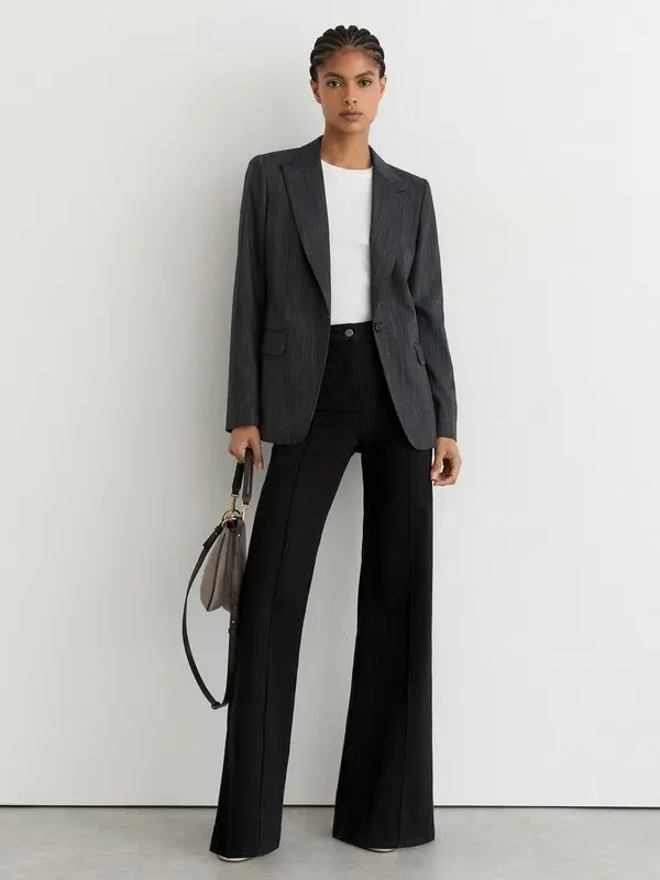 REISS Sakura Patch Pocket Flared Jeans