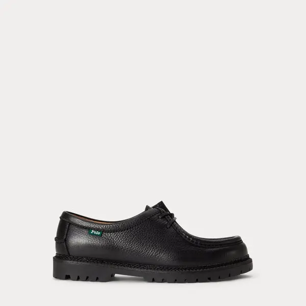 Ralph Lauren Jett Tumbled Leather Moc-toe Shoes