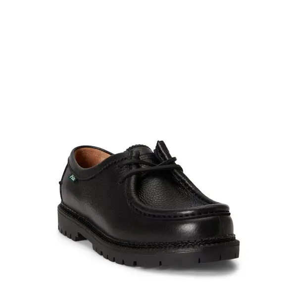 Ralph Lauren Jett Tumbled Leather Moc-toe Shoes