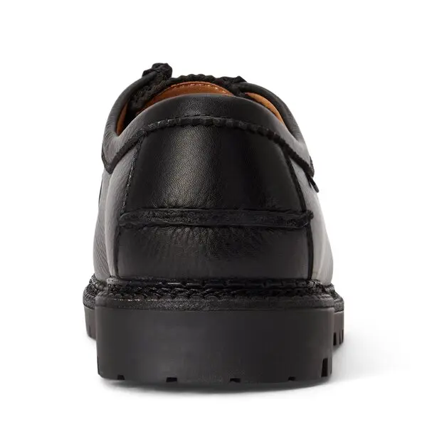 Ralph Lauren Jett Tumbled Leather Moc-toe Shoes