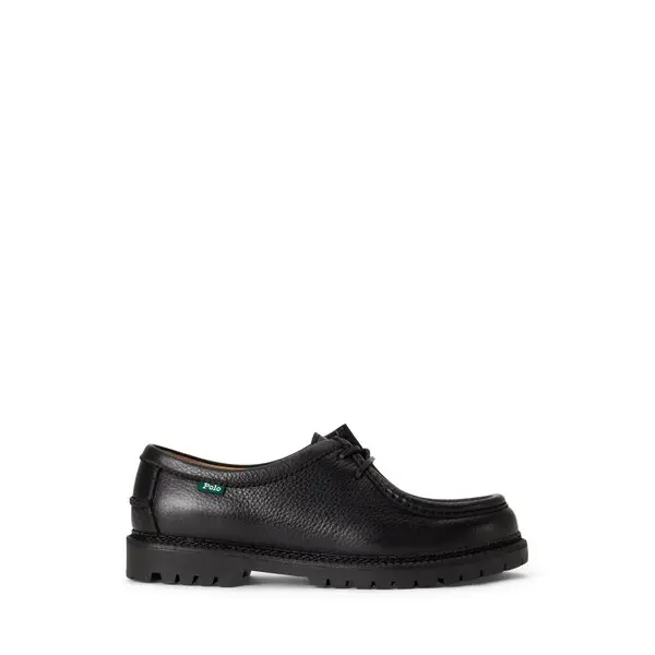 Ralph Lauren Jett Tumbled Leather Moc-toe Shoes
