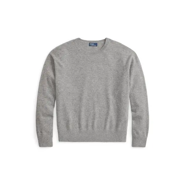 Ralph Lauren Cashmere Crewneck Sweater - Gray Heather