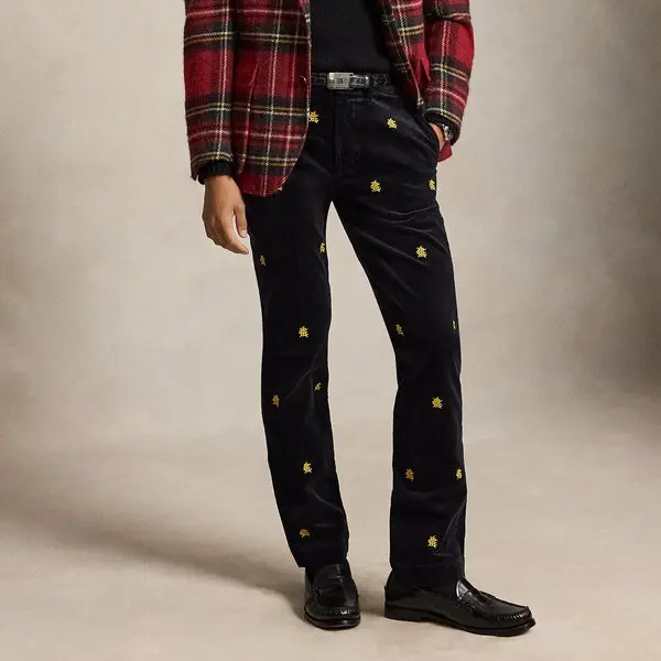 Ralph Lauren Bedford Straight Fit Corduroy Pant - Polo Black