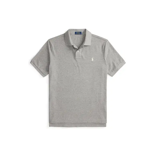 Ralph Lauren The Iconic Classic Fit Mesh Polo - Rain Heather