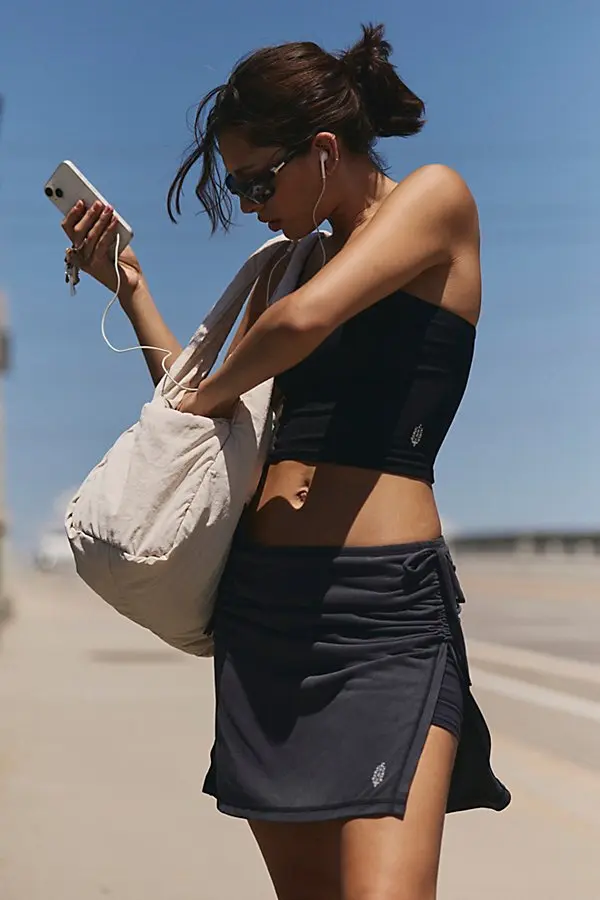 Free People Keep It Up Layer Skort - Black