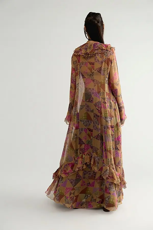Free People Heirloom Printed Maxi Top