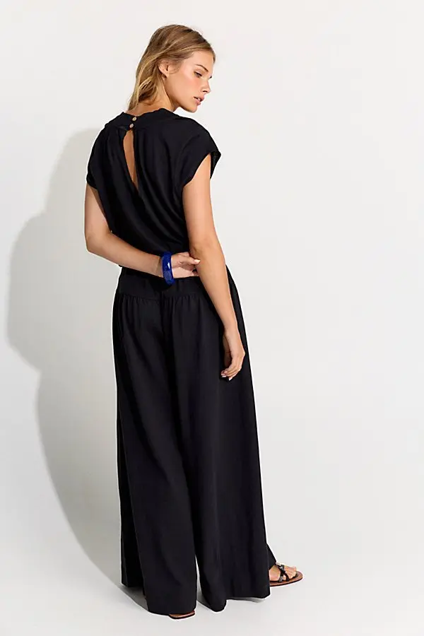 Free People Flora Jumpsuit - Black