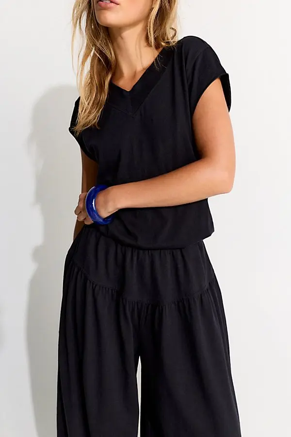 Free People Flora Jumpsuit - Black