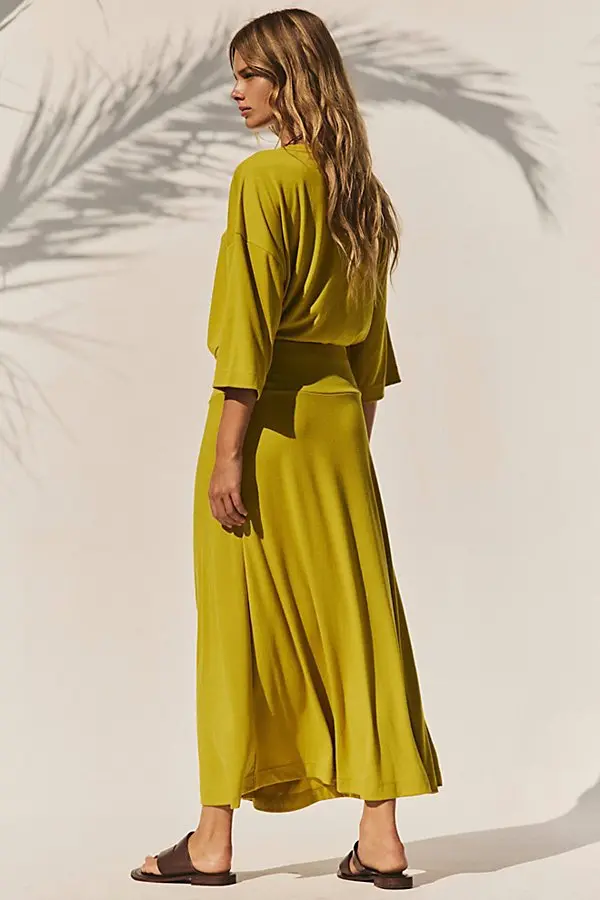 Free People Good Feels Maple Midi Dress