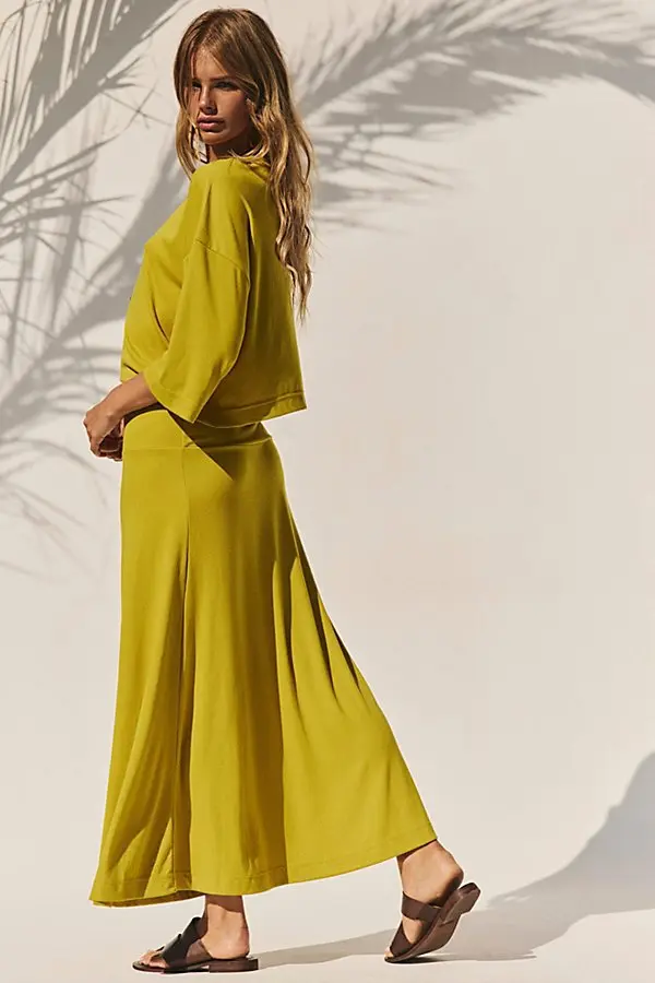 Free People Good Feels Maple Midi Dress