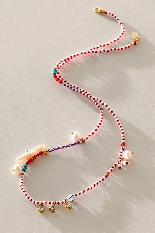 MEREDITH WATERSTRAAT Knotted Bead Necklace