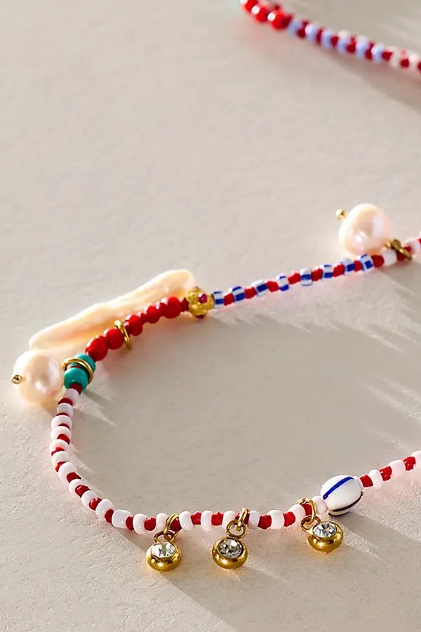 MEREDITH WATERSTRAAT Knotted Bead Necklace