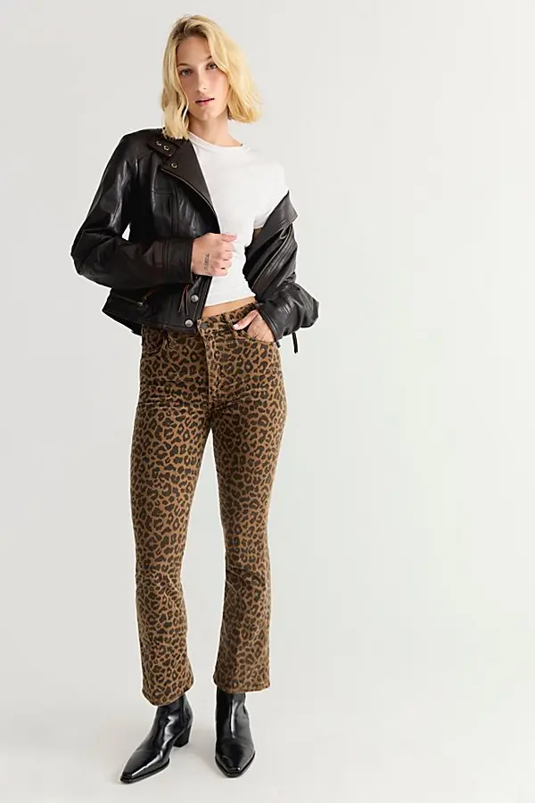 MOTHER The Hustler Flood Printed Jeans