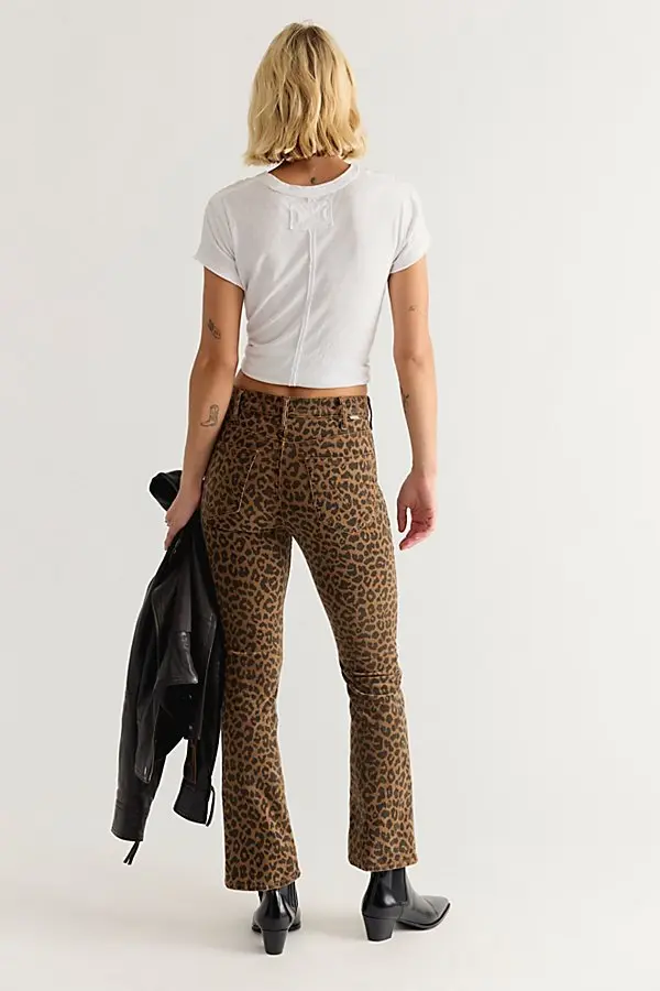 MOTHER The Hustler Flood Printed Jeans