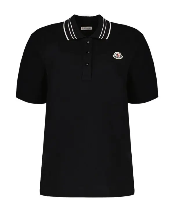 Moncler Logo Patch Short-sleeved Polo Shirt
