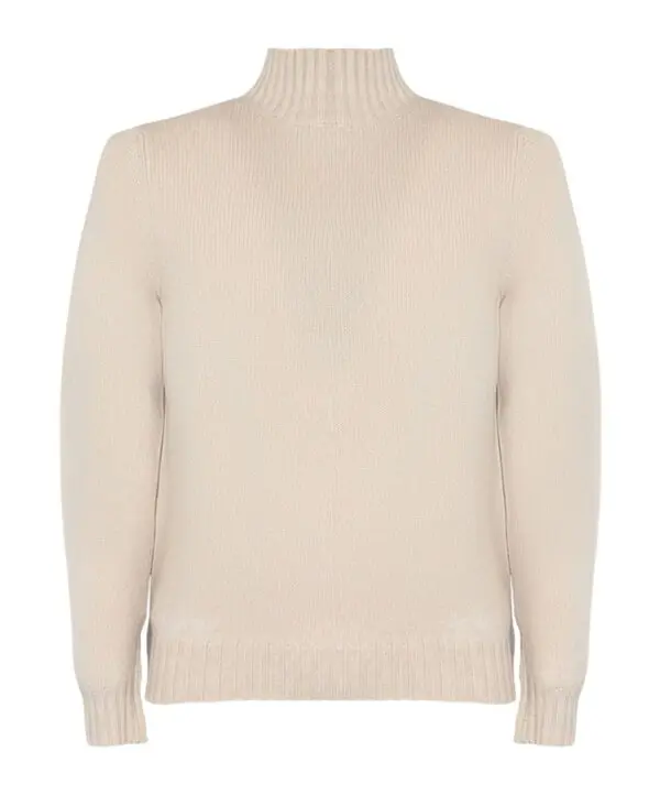 Fedeli Ribbed Turtleneck Knitwear - Beige