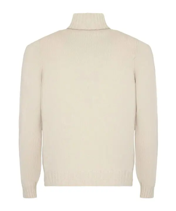 Fedeli Ribbed Turtleneck Knitwear - Beige