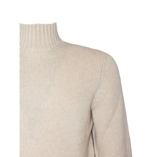 Fedeli Ribbed Turtleneck Knitwear - Beige