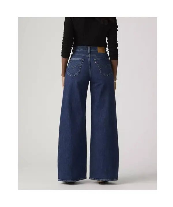 LEVI'S 728 High Rise Wide Leg Jeans - Blue