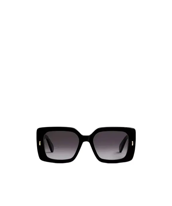 Dior Acetate Square Frame Sunglasses With Grey Gradient Lenses