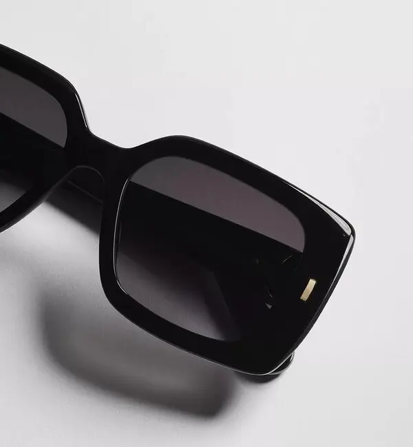Dior Acetate Square Frame Sunglasses With Grey Gradient Lenses