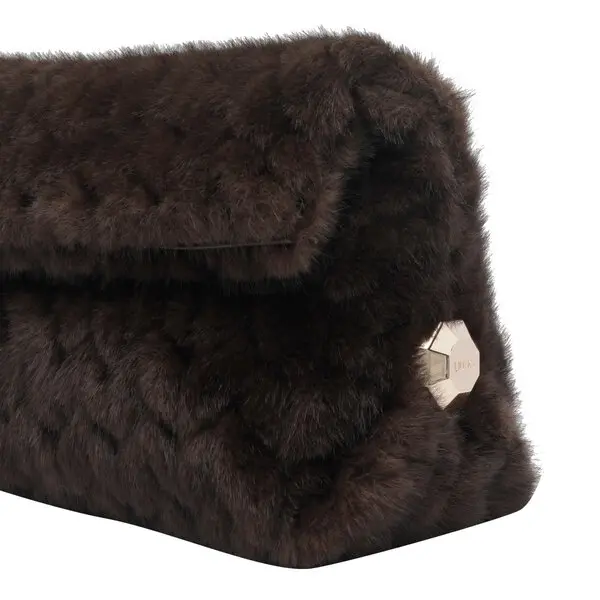 Liu Jo Faux Fur Clutch Bag