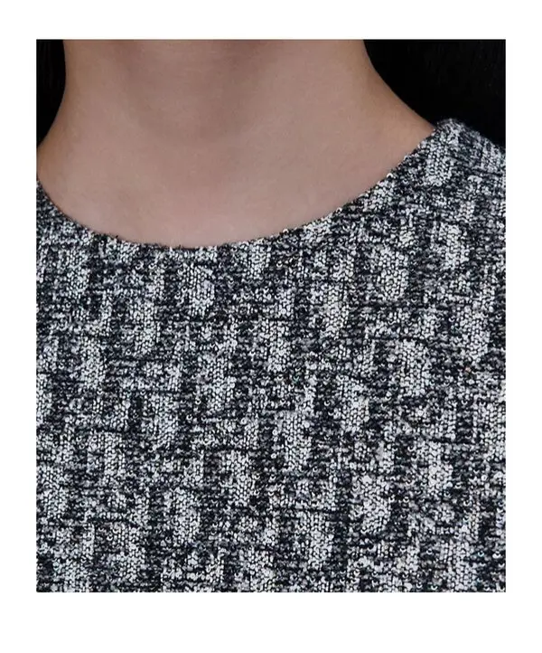 Dior Sleeveless Round Neck Dress With Pocket Detail