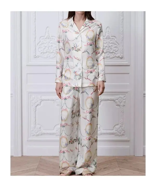 Dior Qixi Printed Silk Pajama Pants