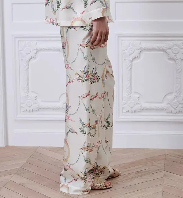 Dior Qixi Printed Silk Pajama Pants