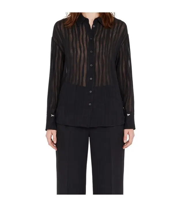Patrizia Pepe Dévoré Oversized Shirt